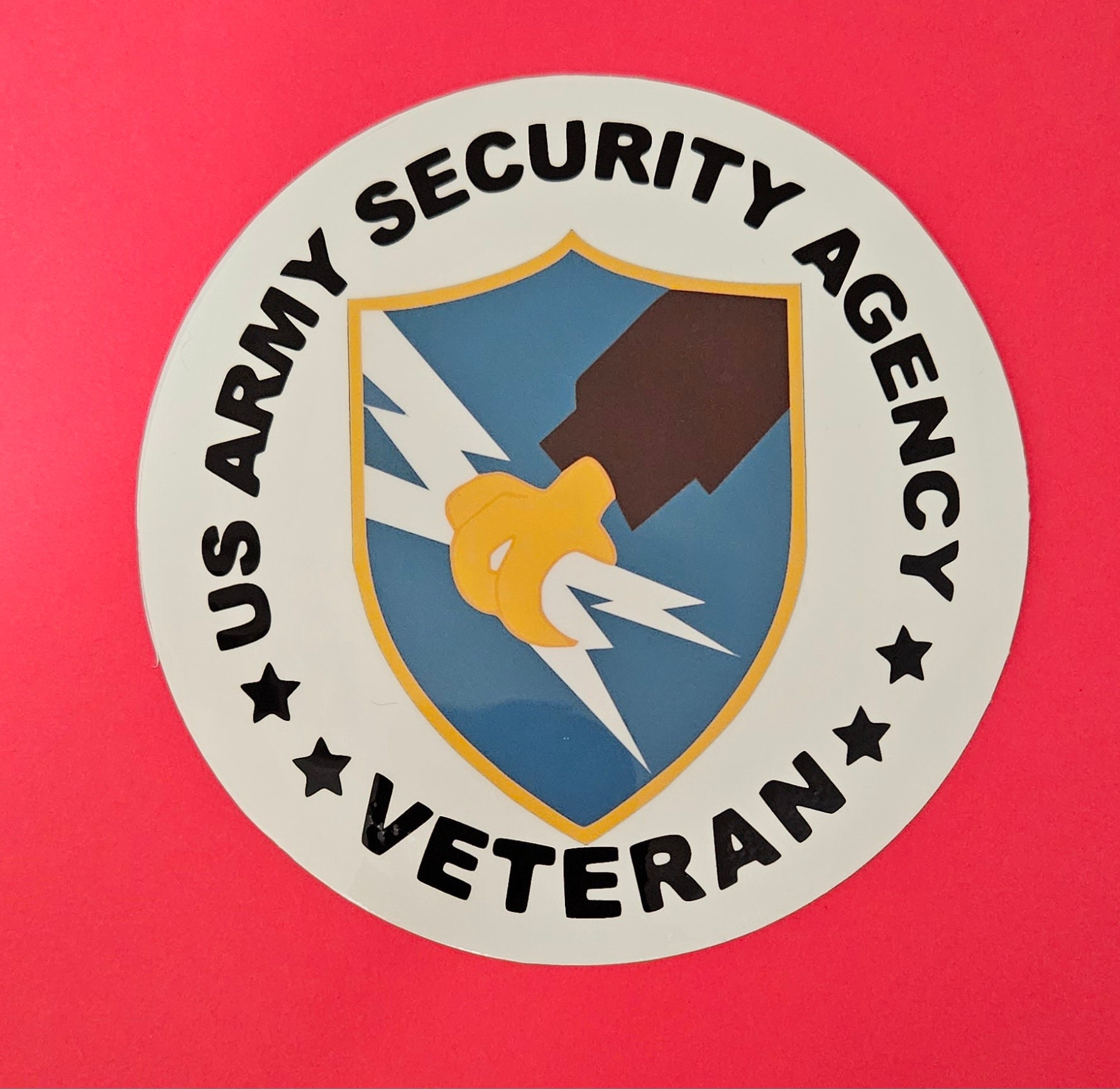 ASA Army Security Agency Gloss Color Decal - Etsy
