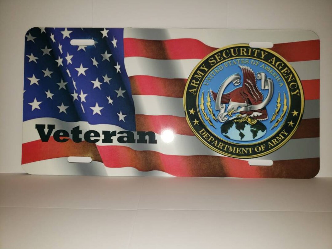 Army Security Agency License Plate, ASA, Veteran - Etsy