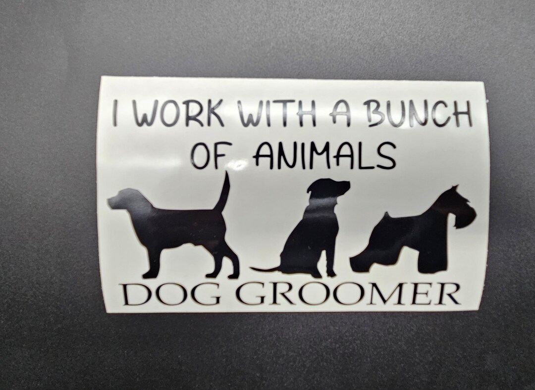 Dog Groomer Decal Sticker - Etsy