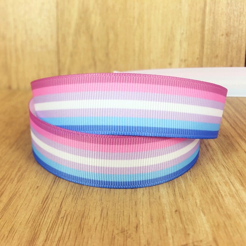 Transgender Pride Flag Printed Grosgrain Ribbons 3 Inch2 - Etsy