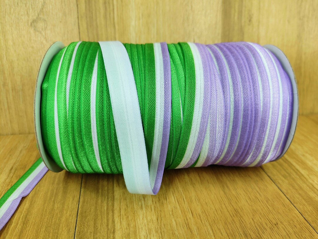 Genderqueer Pride Flag Printed Elastic Ribbons 5/8 Inch, Stretchy ...