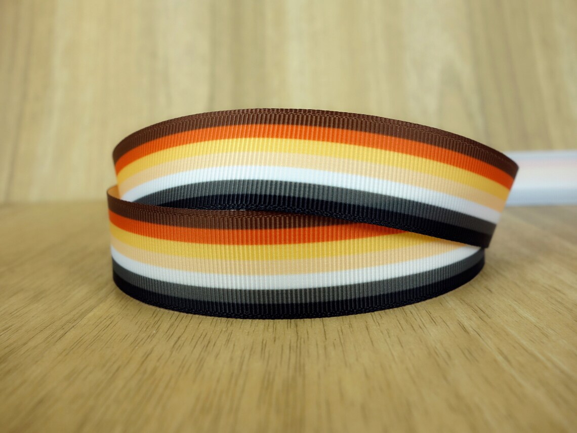 Bear Pride Flag Printed Grosgrain Ribbons 7/8 Inch5/8 | Etsy
