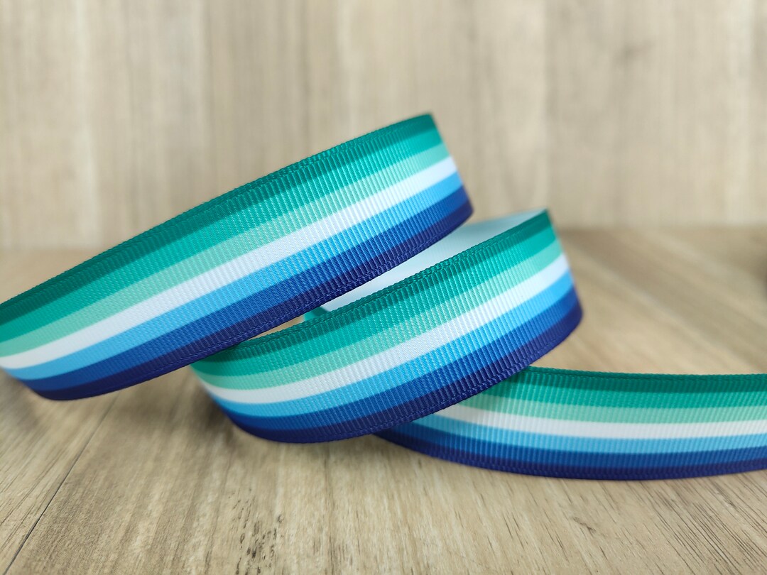 Gay Male Pride Flag Printed Grosgrain Ribbons 3 Inch,7/8 Inch,5/8 Inch ...