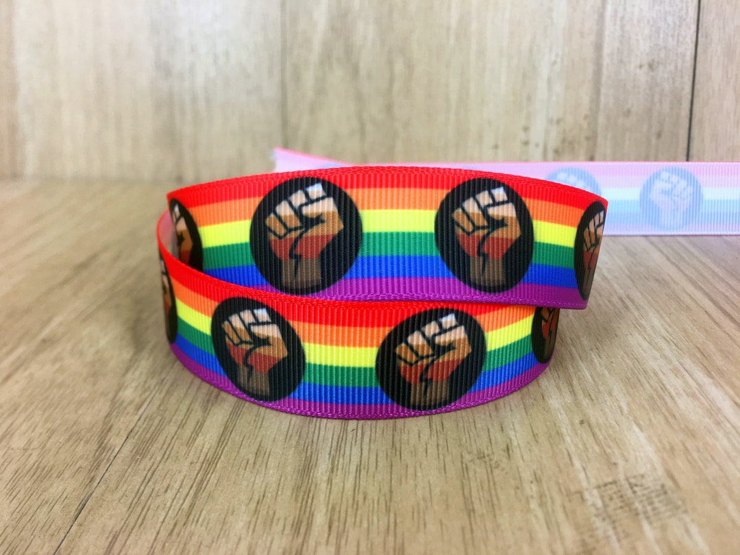 BLM Pride Fist Grosgrain Ribbon – Craft & Hair Bow Supplies - Etsy