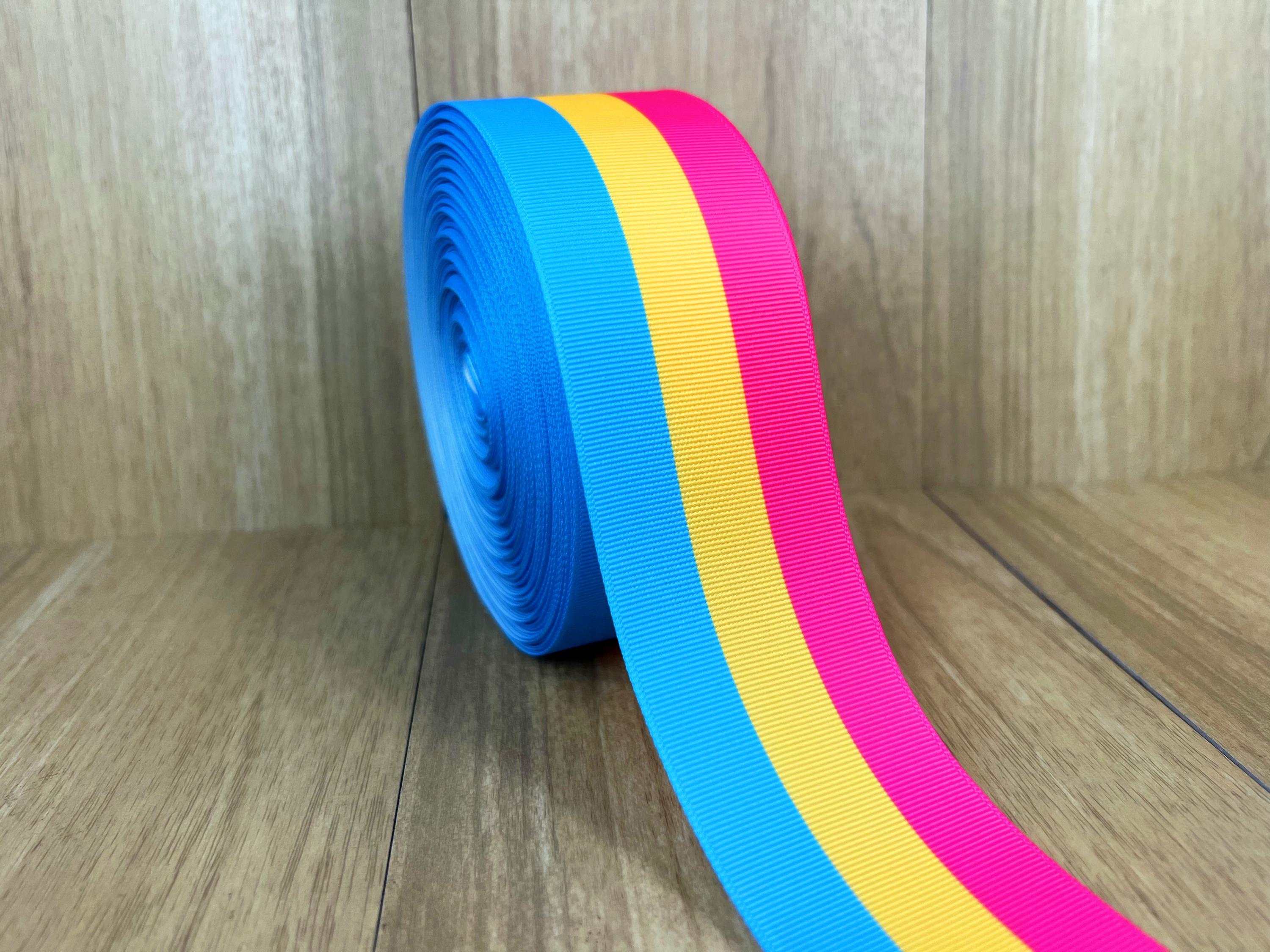 Pansexual Pride Flag Ribbon | Pan Colors Grosgrain for Crafts | Multi ...