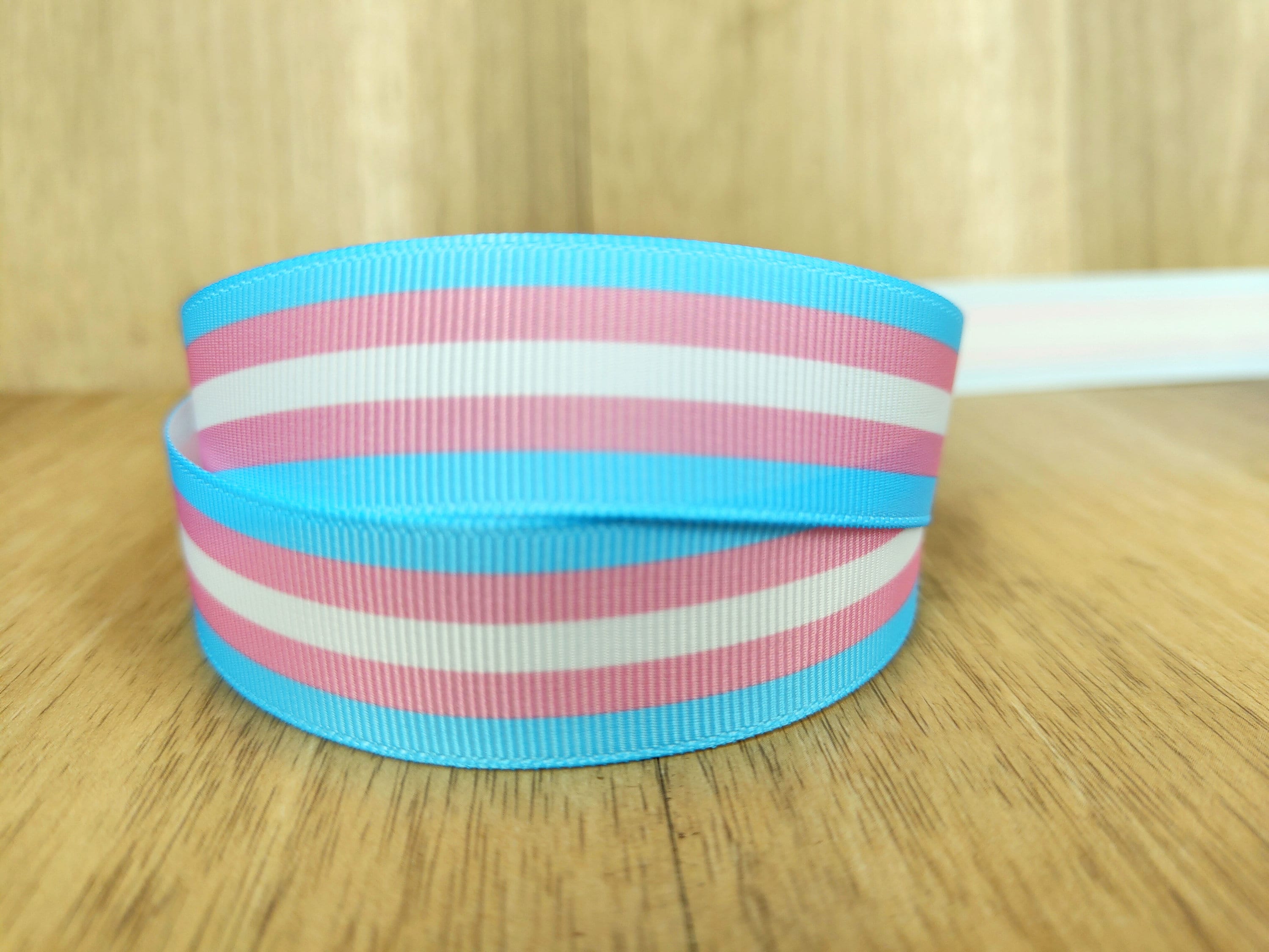 Transgender Pride Flag Printed Grosgrain Ribbons 3 Inch2 - Etsy