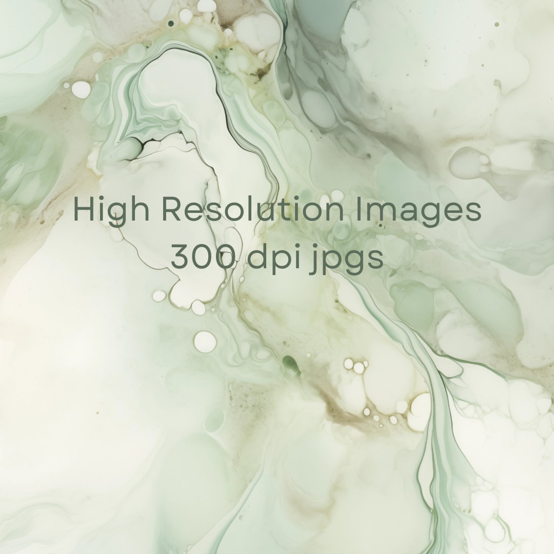 Alcohol Ink Sage Green Marble Digital Paper, Pale Green Swirl Texture ...