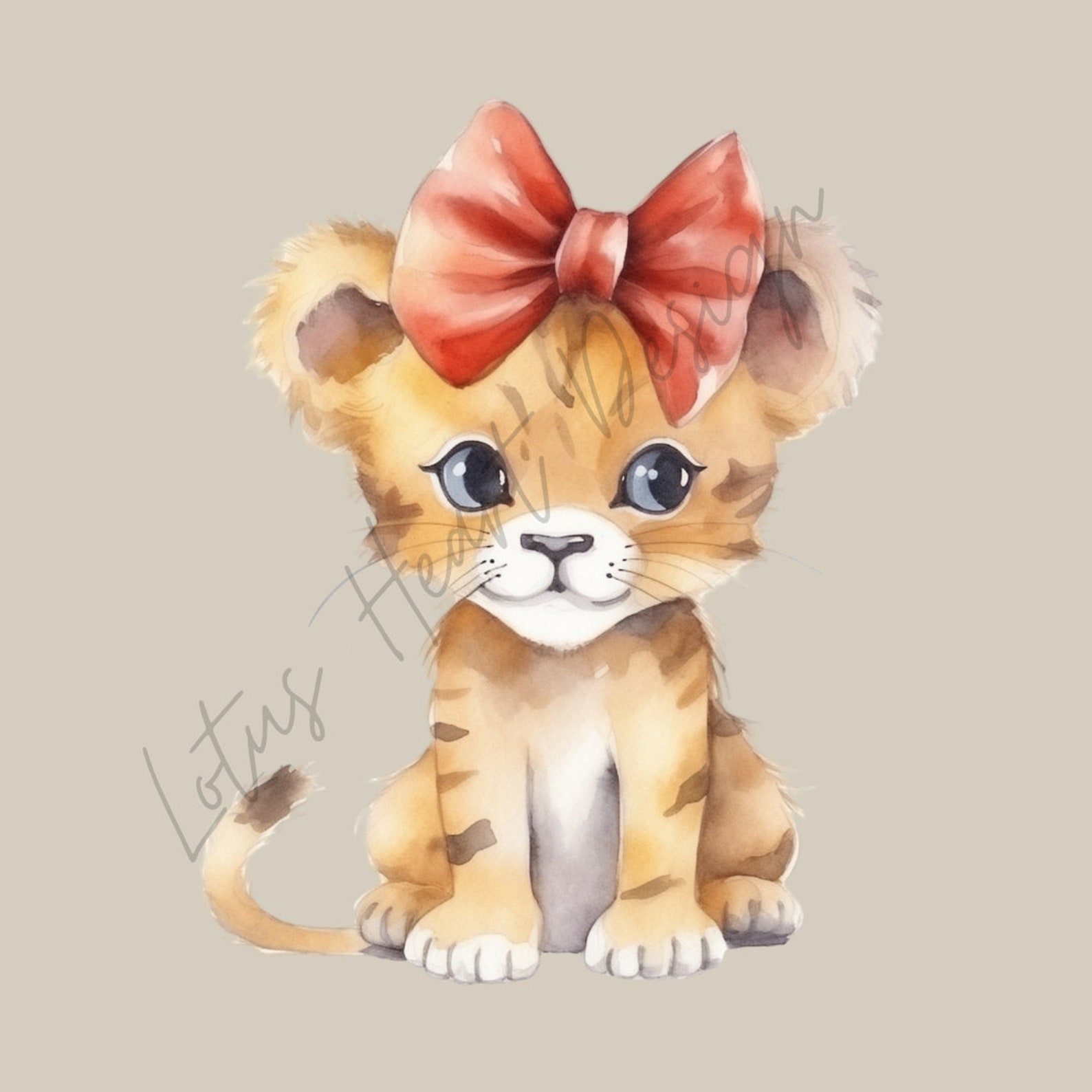 Zoo Animal With Bow PNG Zoo Animals With Bows Clipart Cute Baby Animals ...
