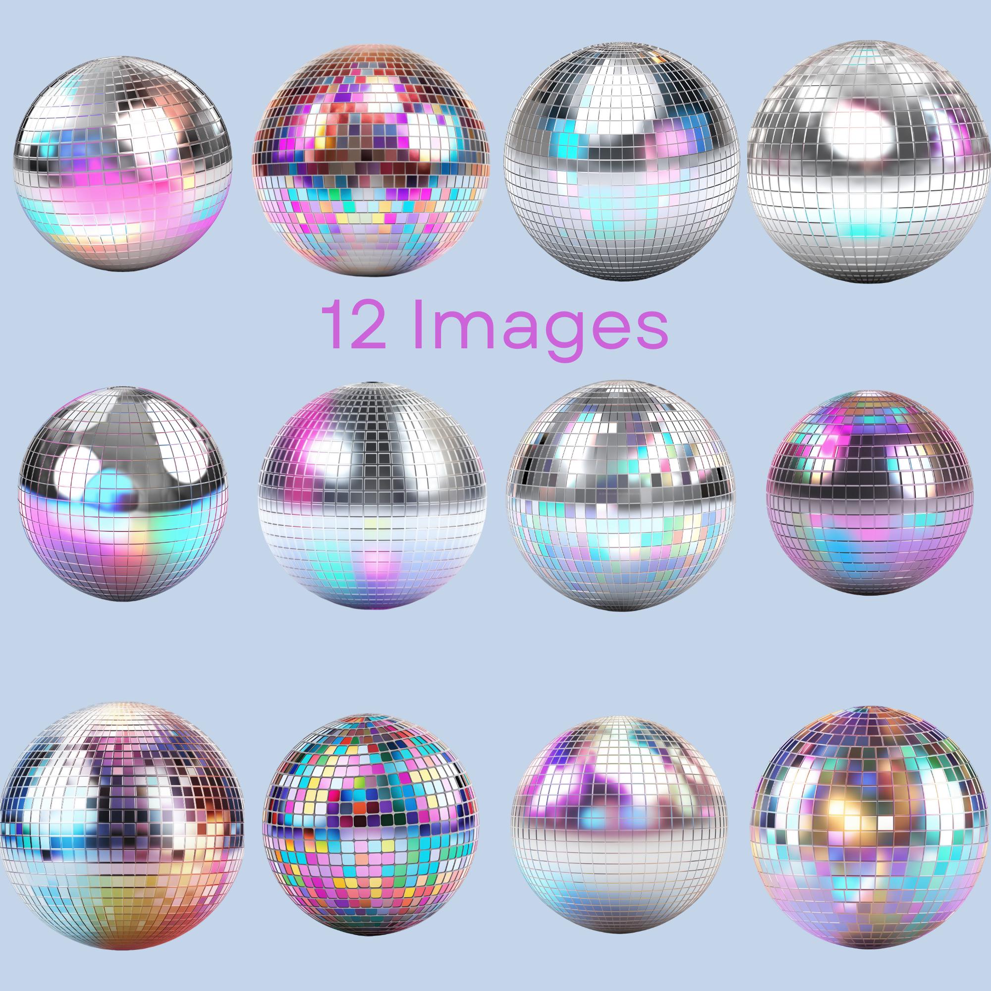 Silver Disco Ball Clipart, Mirror Ball Clipart, Party Lighting Clip Art ...