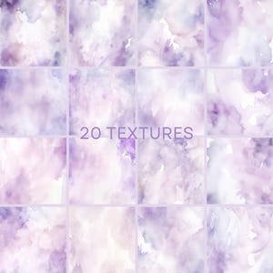 Watercolor Purple Wash Digital Paper Texture Pack Halloween Backgrounds ...