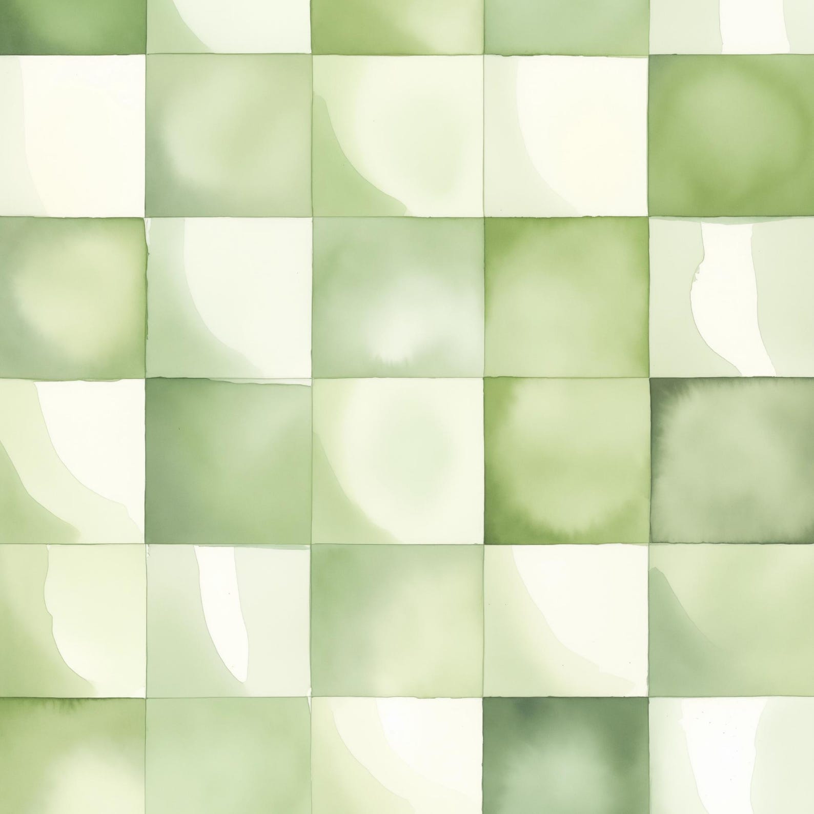 Watercolor Green Checkerboard Watercolor Wash Digital Paper Clipart ...