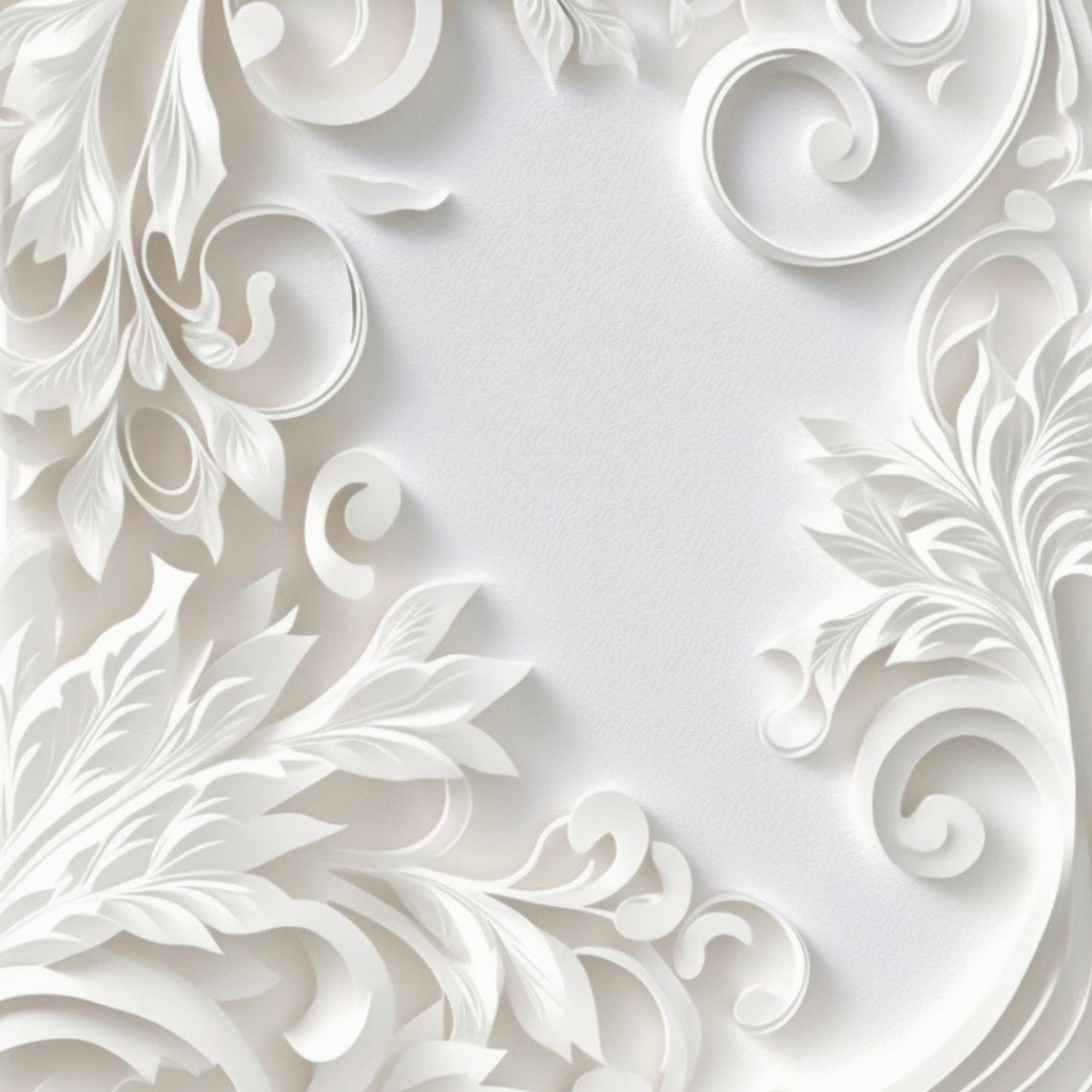 Ivory White Embossed Digital Paper Texture Pack Backgrounds Wedding ...