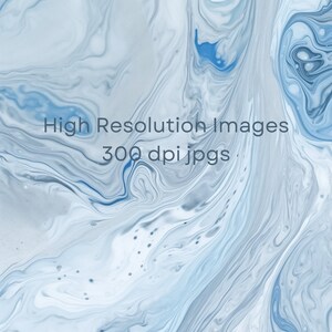 Texture Pack Watercolor Stormy Blue, Grey, White Clipart, Digital Paper ...