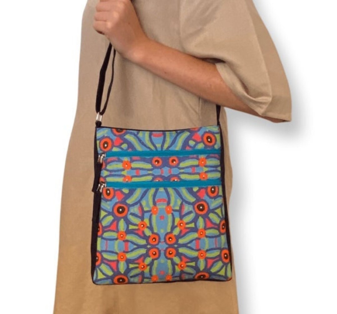 Delia Bag, Crossbody, Aboriginal Art, Fabric, Australia, Jennifer ...