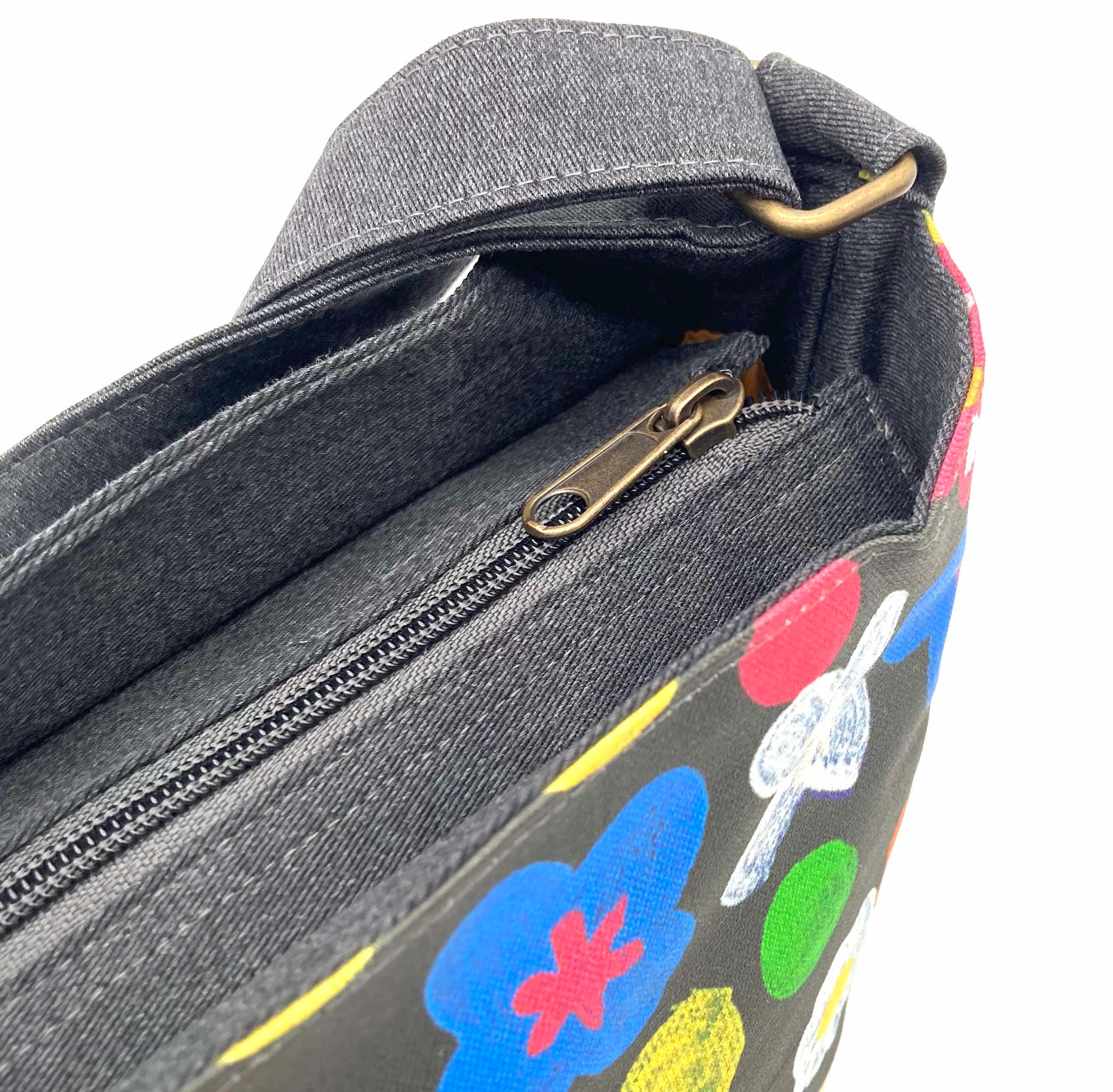 Nancy, Aboriginal, Art, Crossbody, Bag, Fabric, Wildflowers, Kelly ...