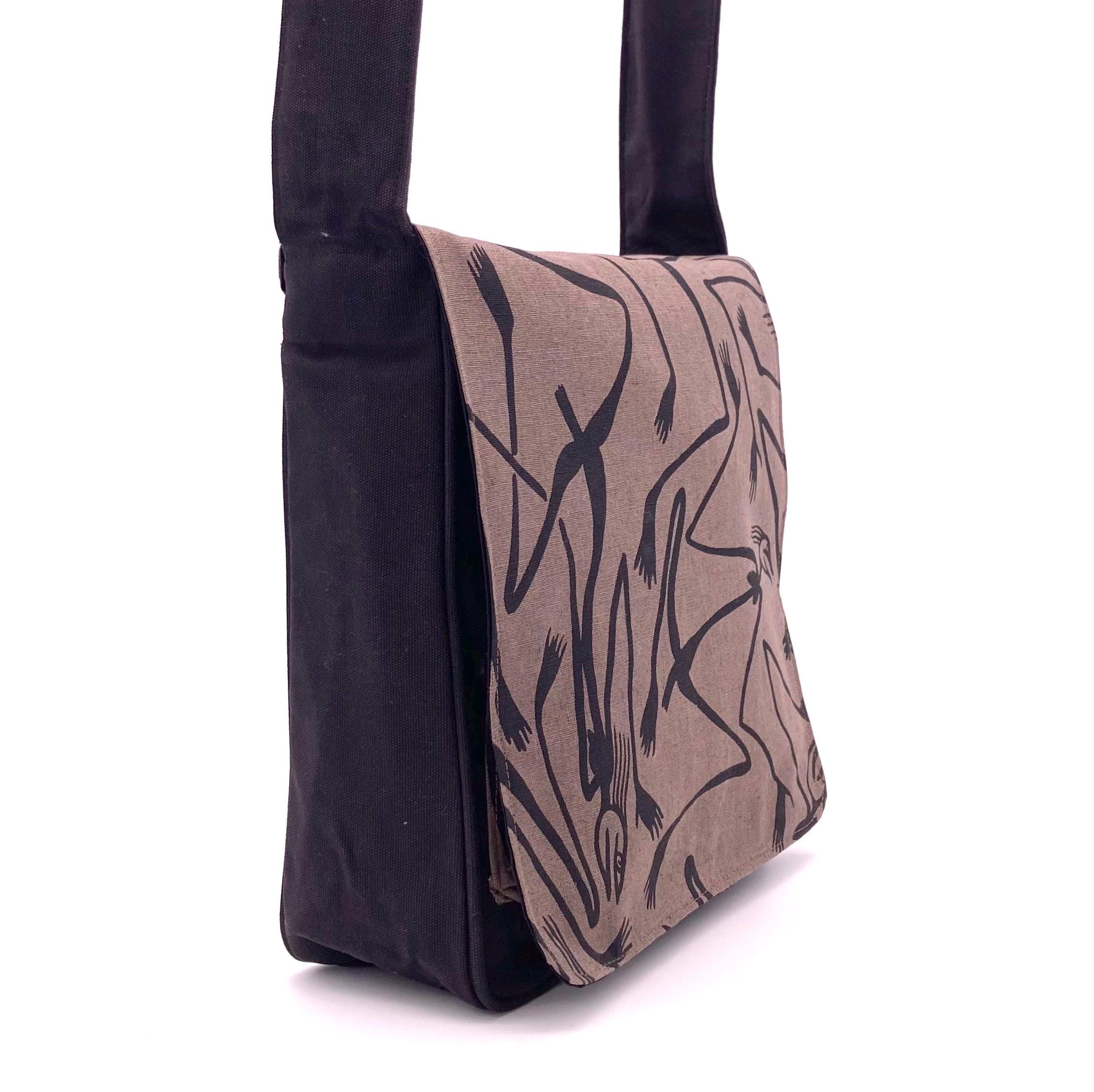 Chris, Hand Printed, Aboriginal, Art, Bag, Fabric, Mimih, Mimi, Gabriel ...
