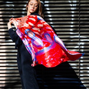 Scarf, Silk, Aboriginal, Art, Indigenous, Rosie Tarku King, Mangkaja ...