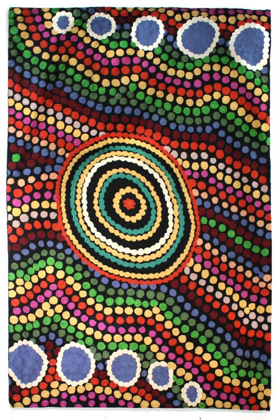Rug Wall Hanging S Wool Aboriginal Australia Fair Trade | Etsy