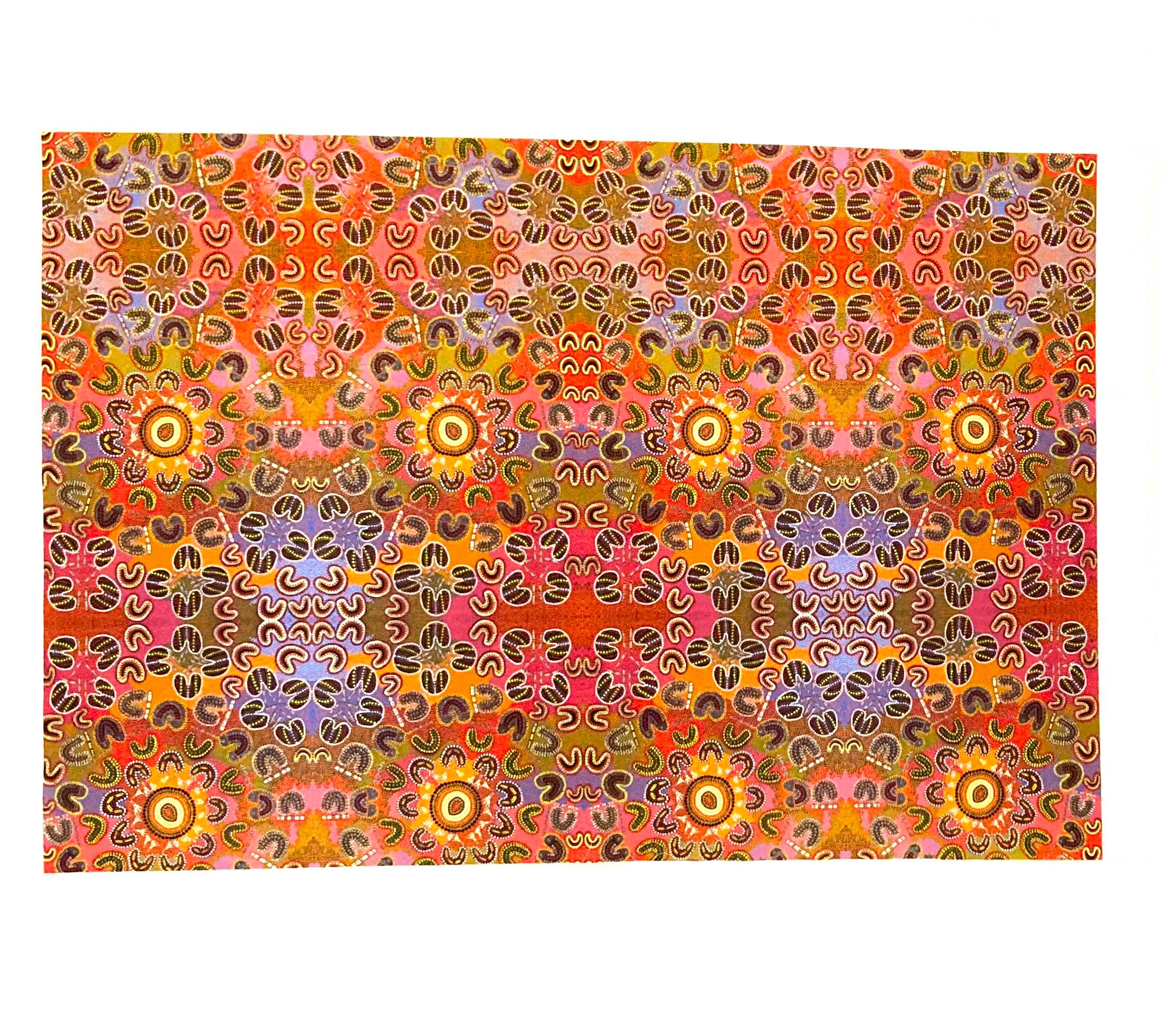Fat Quarter, Aboriginal Art, Fabric, Australia, Zeza Nampijinpa Egan ...