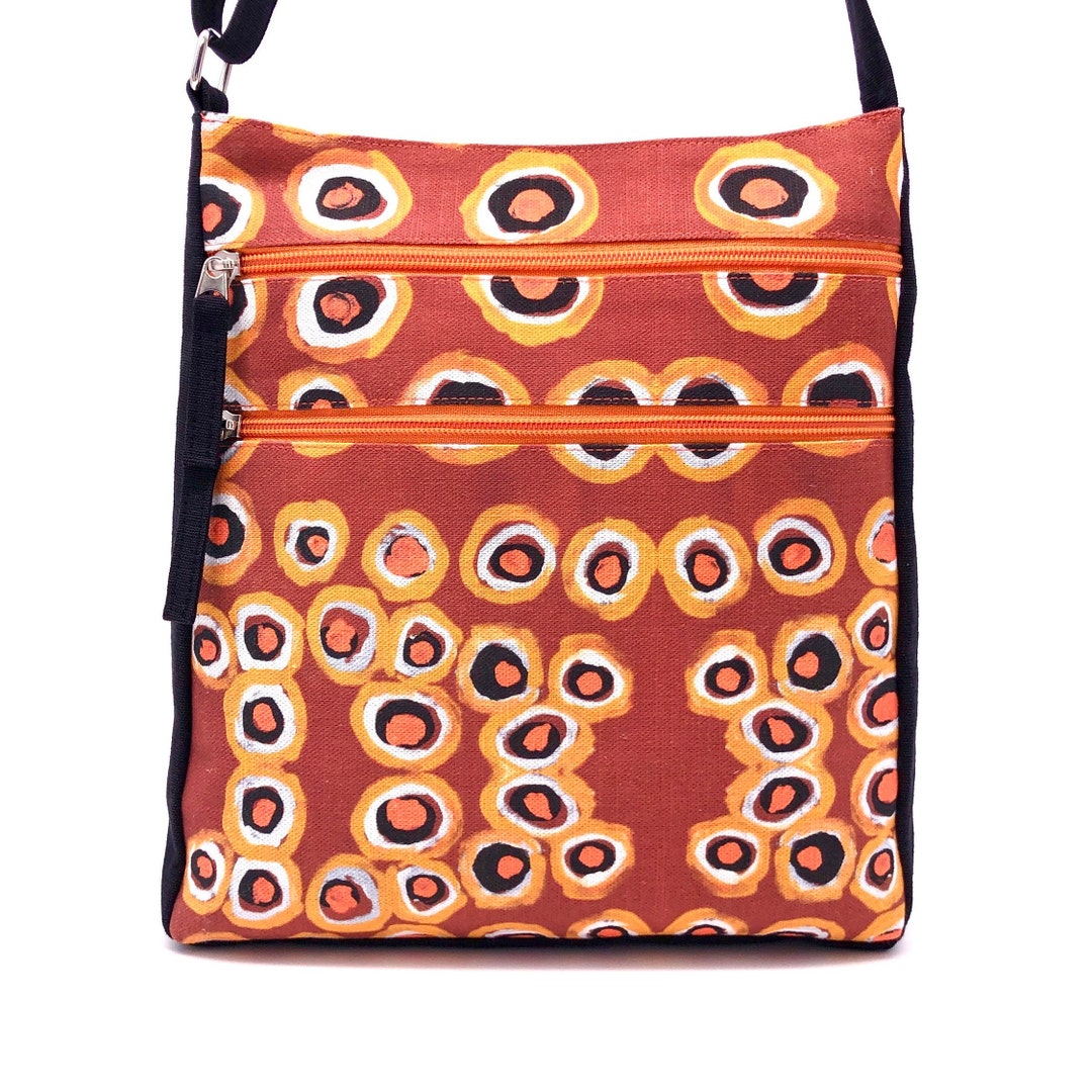Delia Bag, Crossbody, Aboriginal Art, Fabric, Australia, Quandongs ...