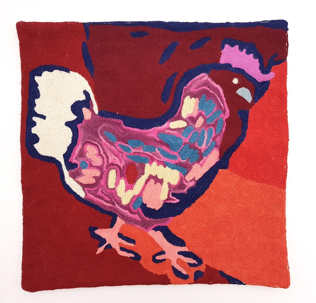 Cushion Cover 40 Cm Aboriginal Art Chicken Rooster - Etsy