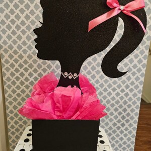 Barbi Doll Table Centerpiece Box With Name (double Sided) 6x6 Box - Etsy