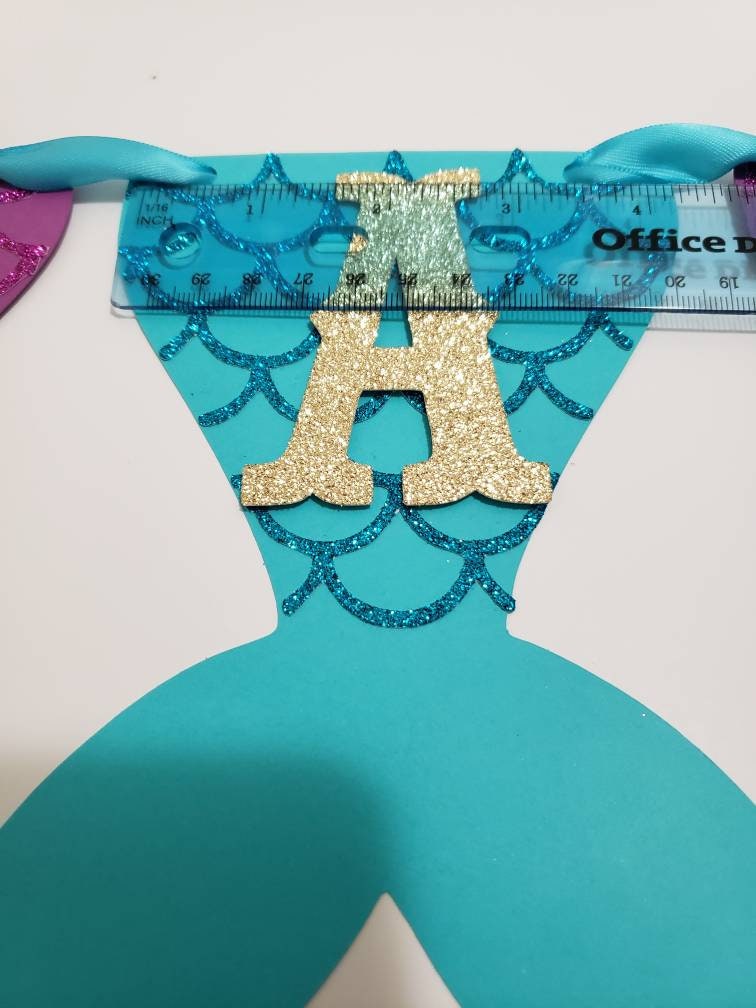 Mermaid Tail Banner, Happy Birthday Mermaid Banner - Etsy