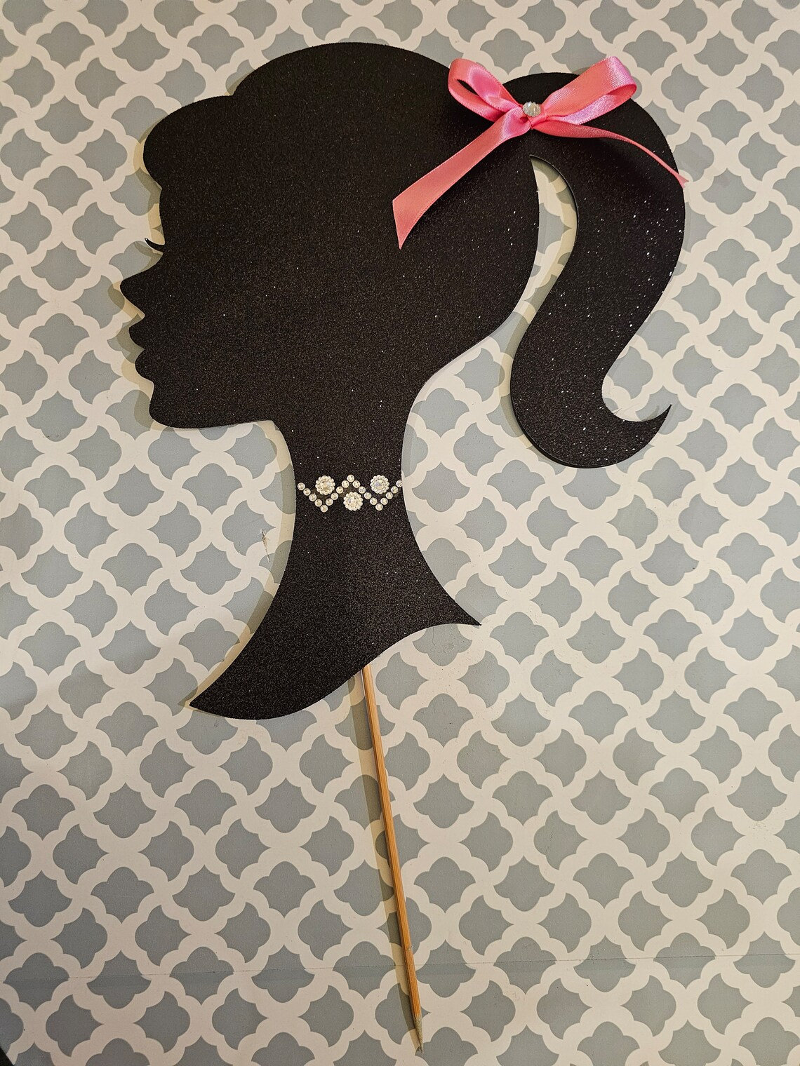 6 Doll Inspired by Barbi Silhouette Head Sticks, Afro Doll Centerpieces ...
