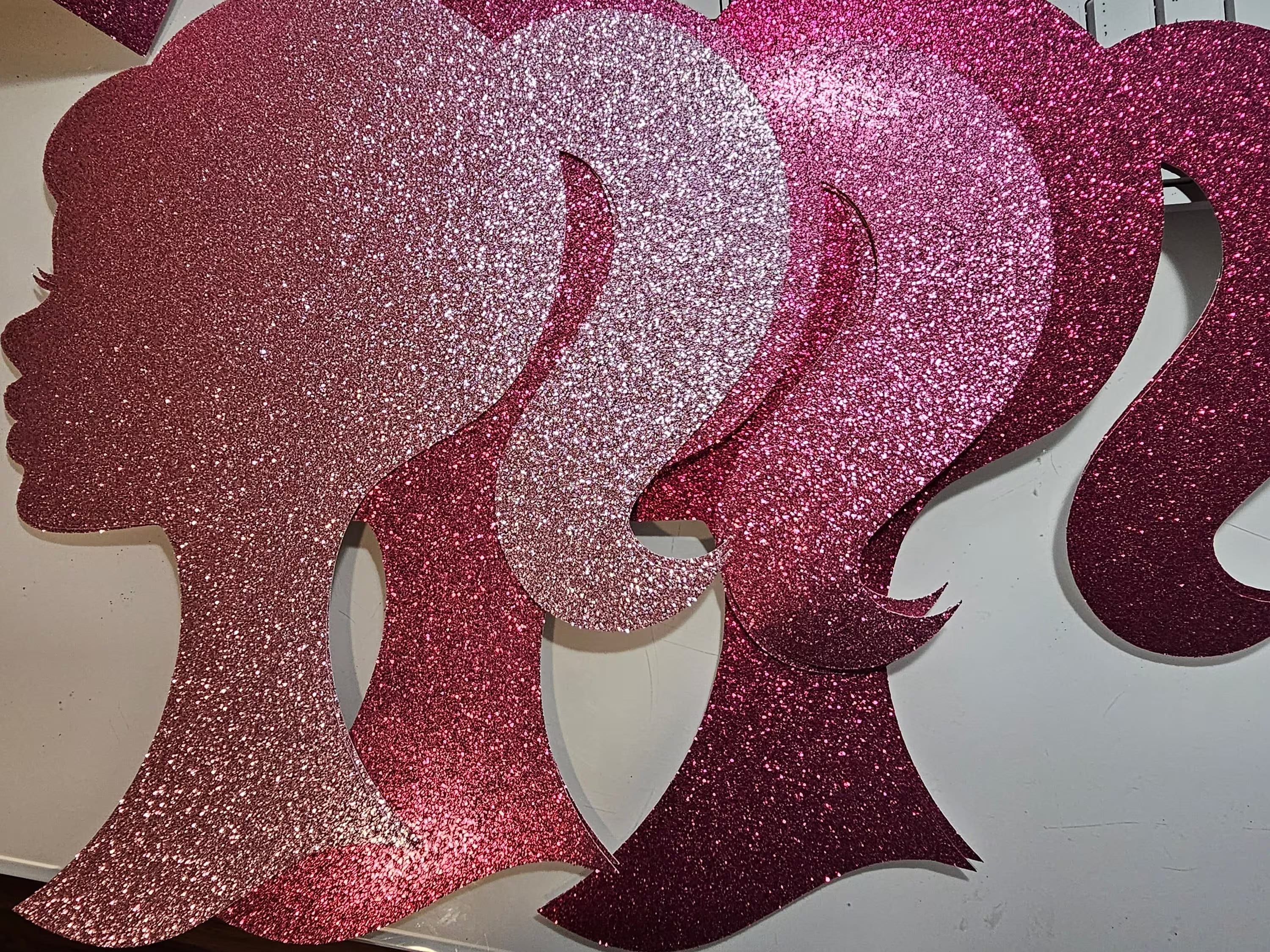 6 Doll Inspired by Barbi Silhouette Head Sticks, Afro Doll Centerpieces ...