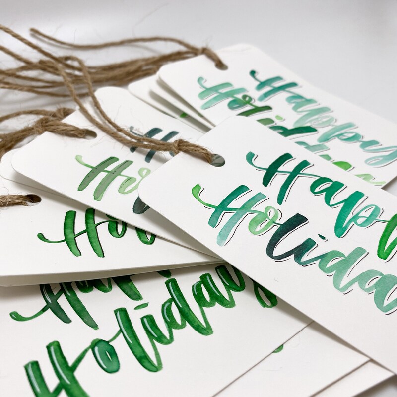 Hand Painted Tags - Etsy