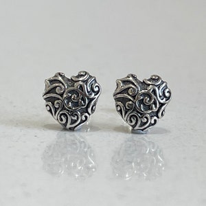 Pandora Silver 925s ALE Regal Heart Stud Earrings Free Gift Box Etsy UK