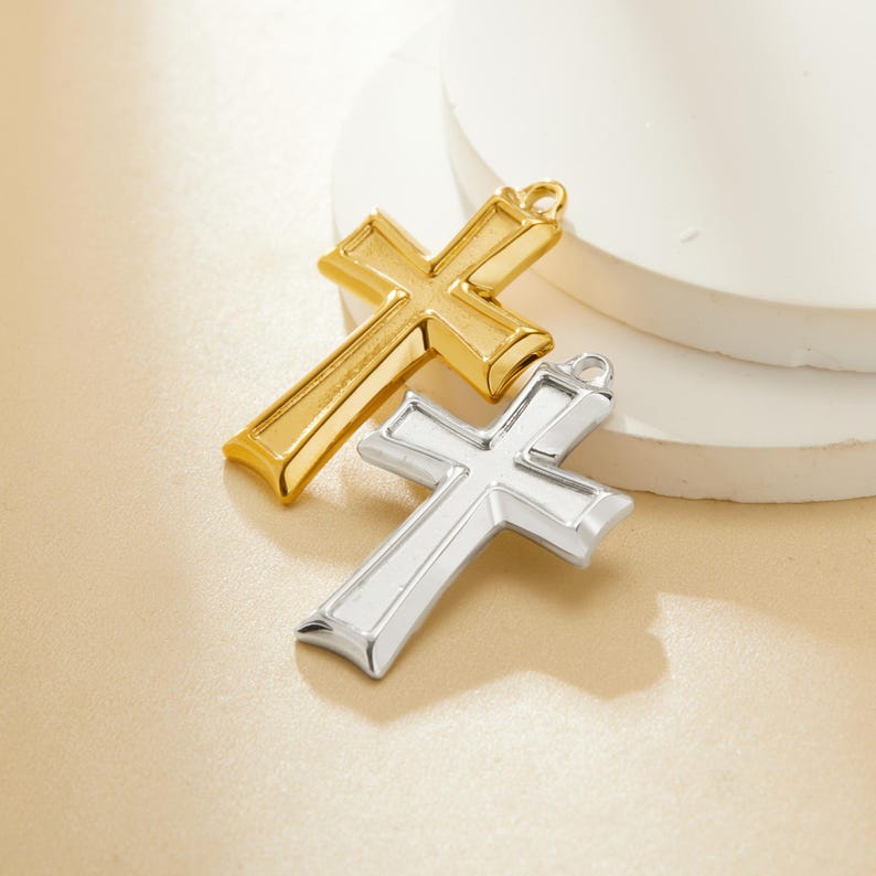 Keepsake Mother Milk Resin Cross Bezel Pendant Settings,stainless Steel ...