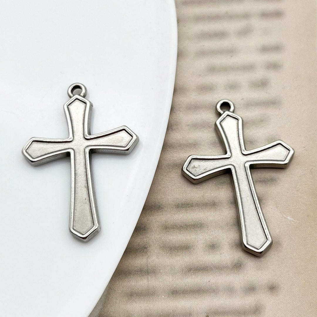 Keepsake Mother Milk Blank Cross Pendant Bezel Settings,stainless Steel ...