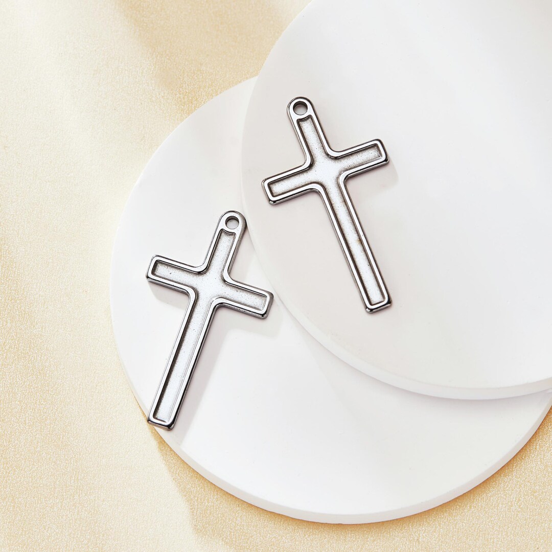 Keepsake Mother Milk Blank Cross Pendant Bezel Settings,stainless Steel ...