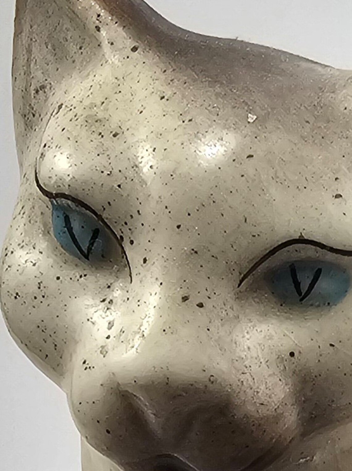 1960s Ceramic Siamese Cat Planter With Blue Eyes and Freckles - Etsy