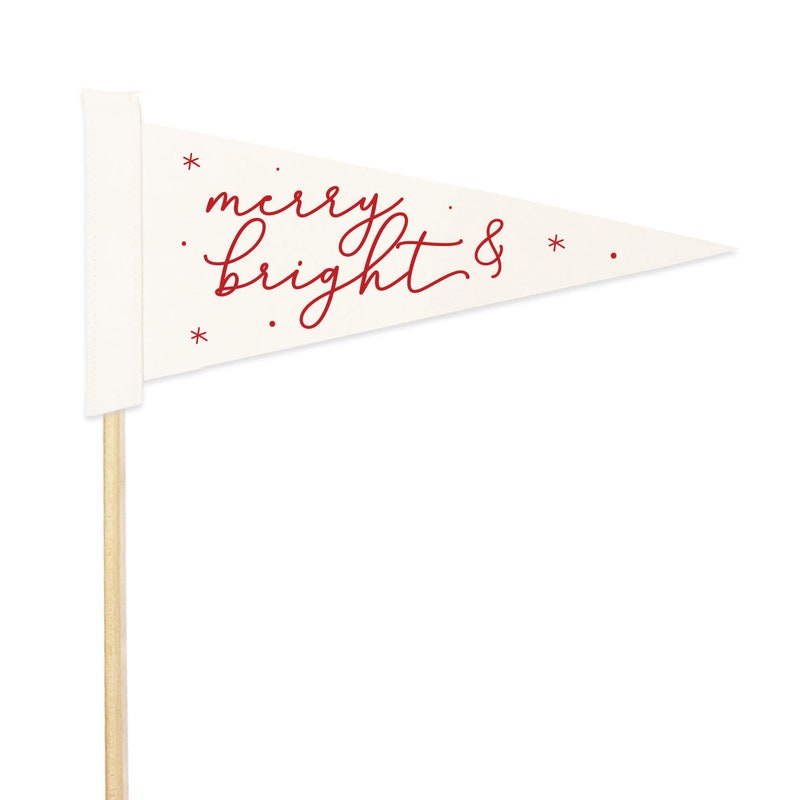 Merry and Bright Banner - Etsy