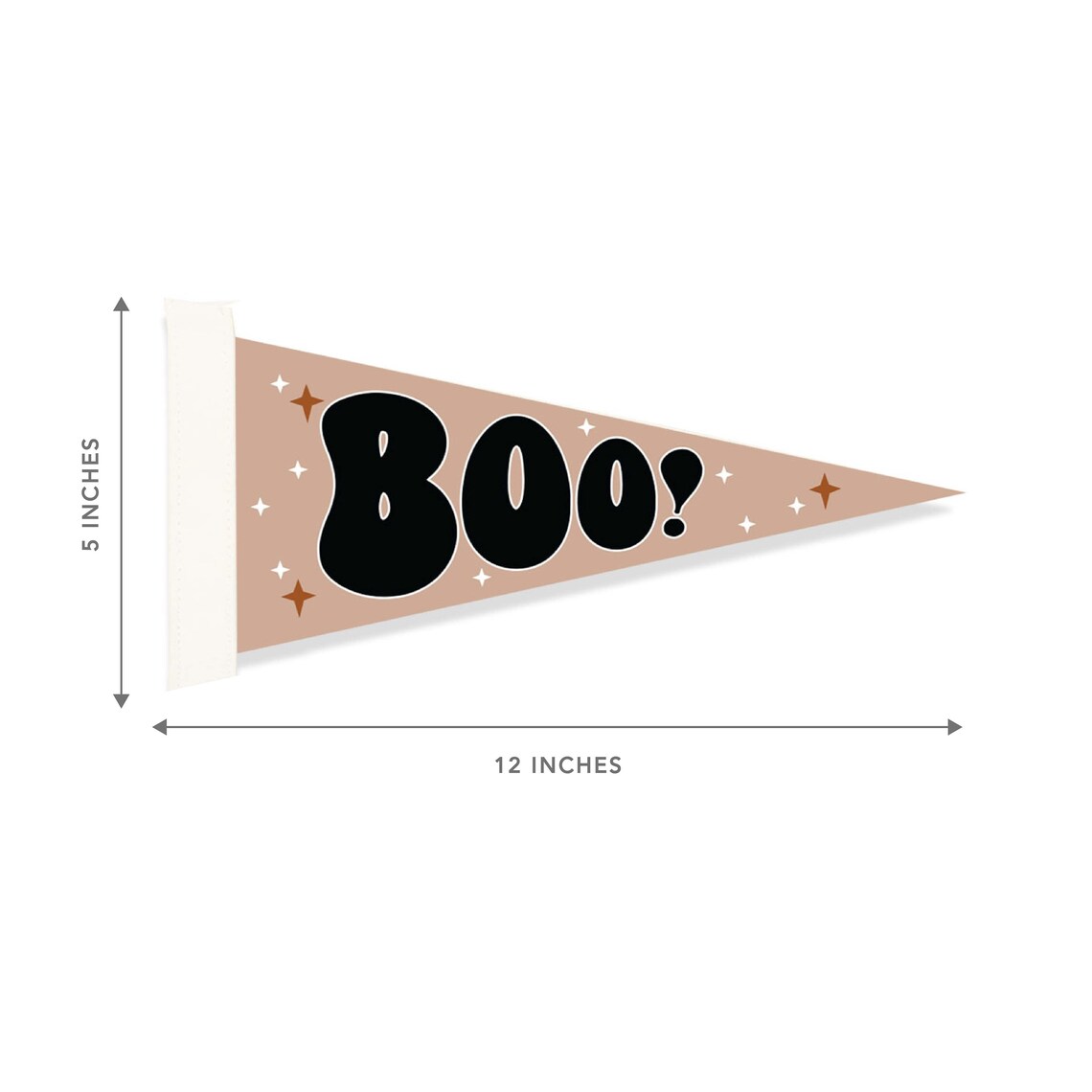 Halloween Pennant Flag With Wooden Dowel, Boo Basket Flag, Boo Pennant ...
