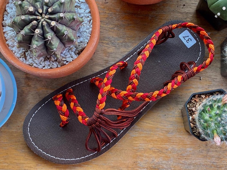 Handmade Bohemian Chic Sandals for Womens, Comfortable Bohemian Summer ...