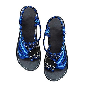 Handmade Bohemian Chic Sandals for Womens, Comfortable Bohemian Summer ...