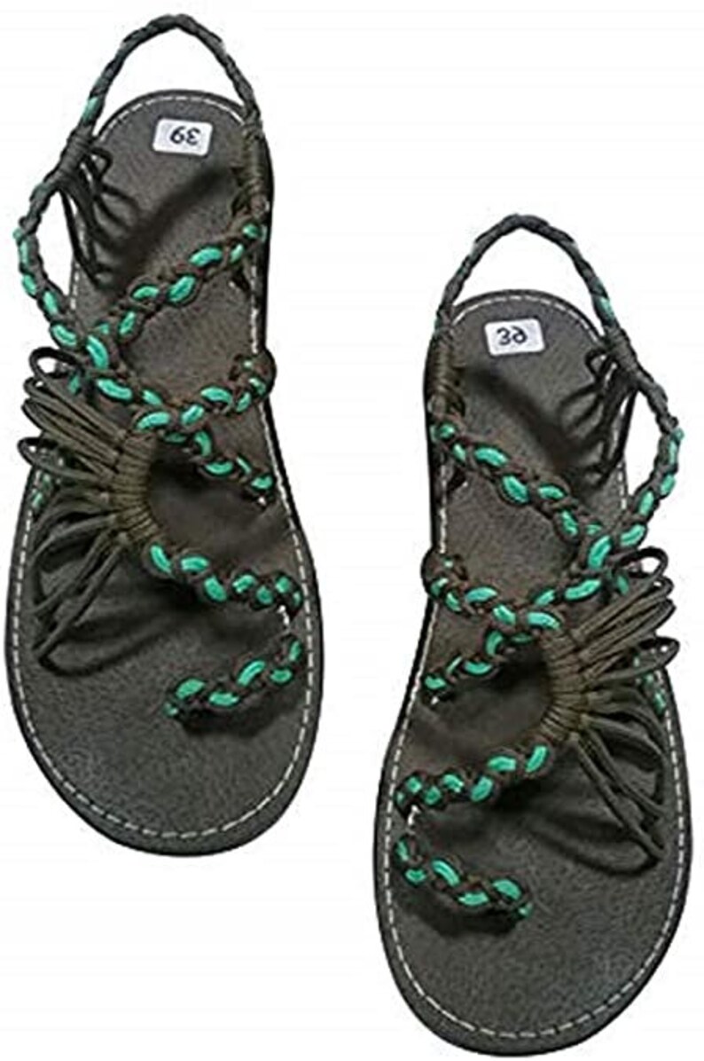 Handmade Bohemian Chic Sandals for Womens, Comfortable Bohemian Summer ...