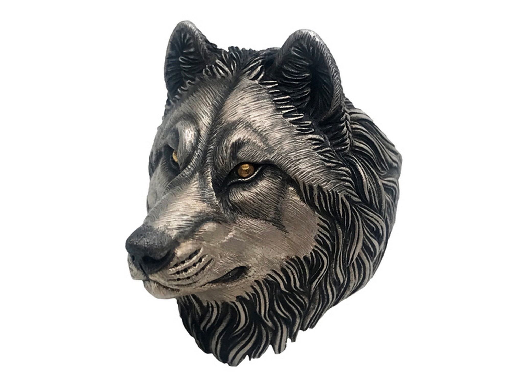Large Leader Wolf Ring Chunky Wolf Head Ring Gothic Ring Rock - Etsy