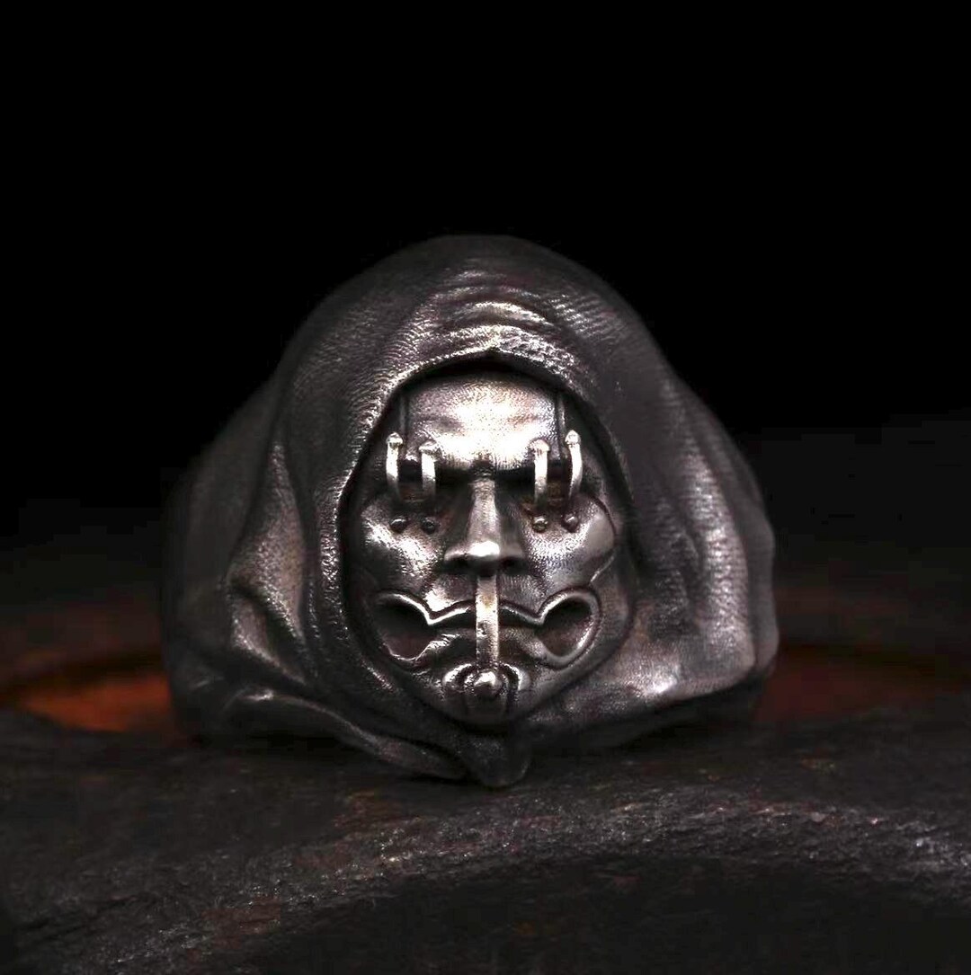 Viking Warrior Ring Medieval Soldier Helmet Skull Ring Handmade Solid ...