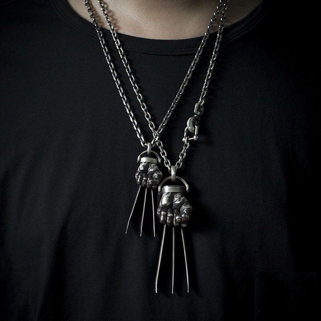 X-men Claw Wolf Wolverine Steampunk Pendant Handmade Sterling - Etsy