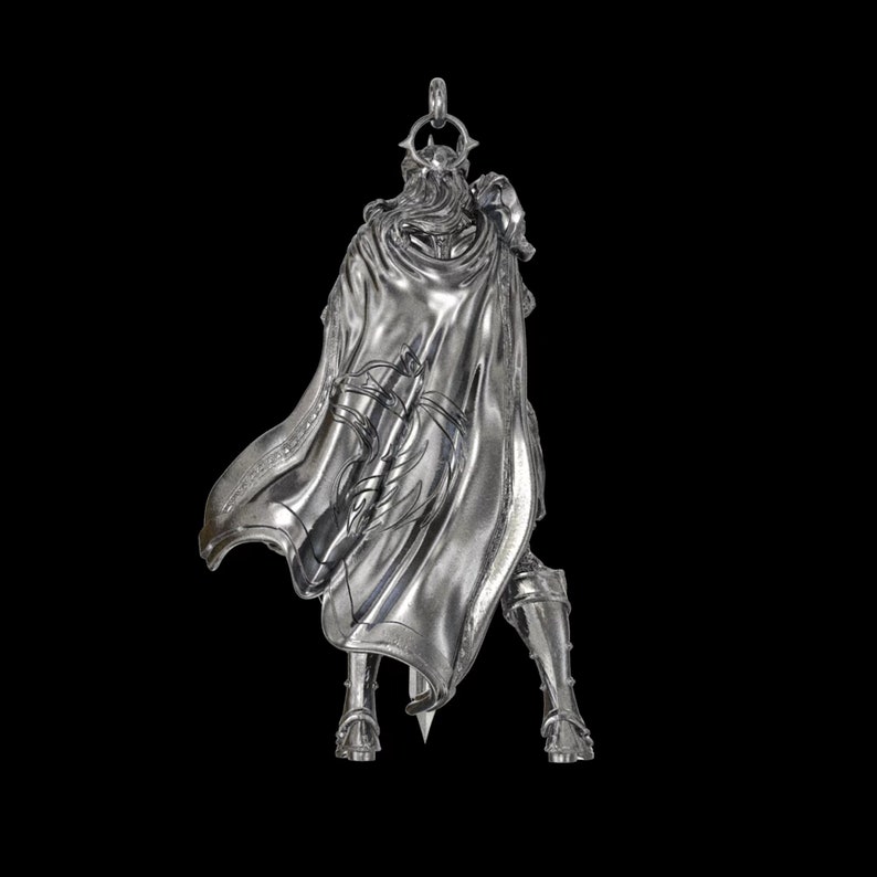 Gold Skull Warrior Skeleton Silver Pendant God of War Ares Gothic ...