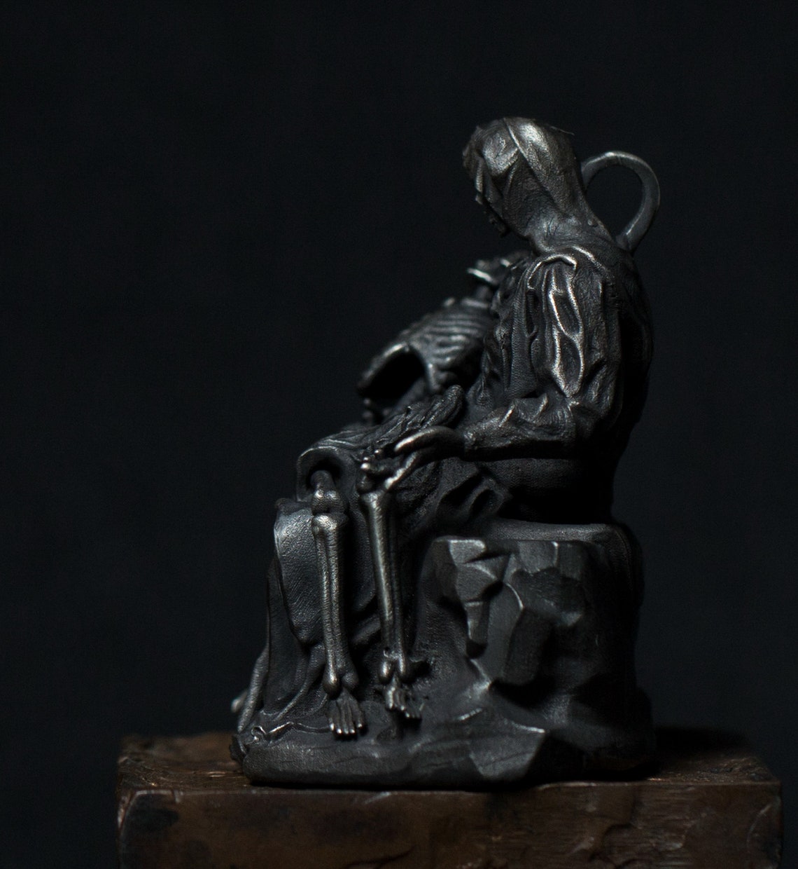 Jesus Christ Skull Skeleton Silver Pendant Figure Desktop - Etsy UK