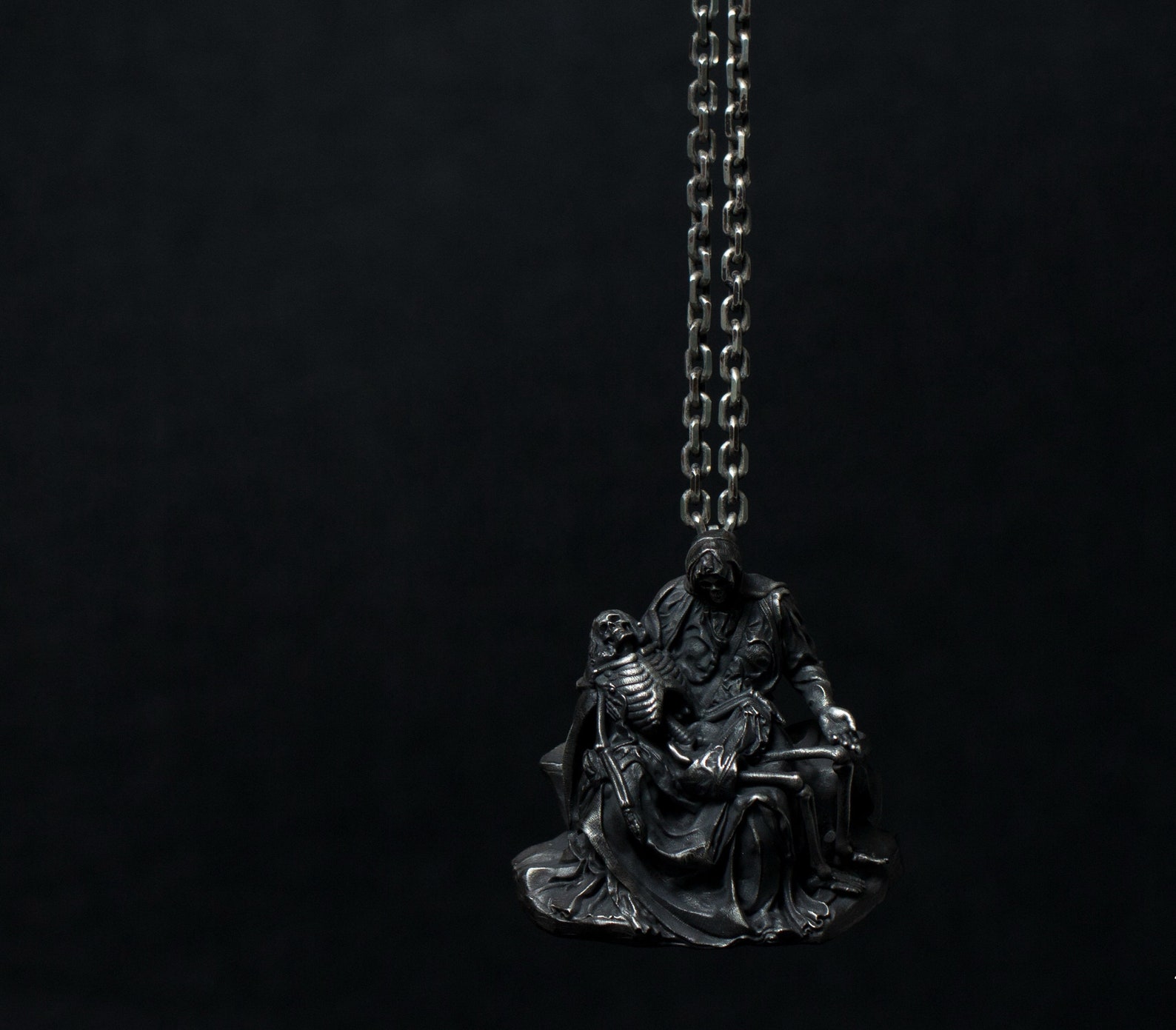 Jesus Christ Skull Skeleton Silver Pendant Figure Desktop - Etsy UK