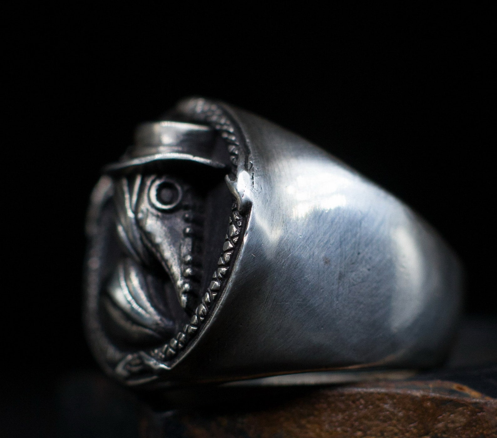 Plague Doctor Ring Beaked Mask Crow Bird Mask Gothic Crow - Etsy