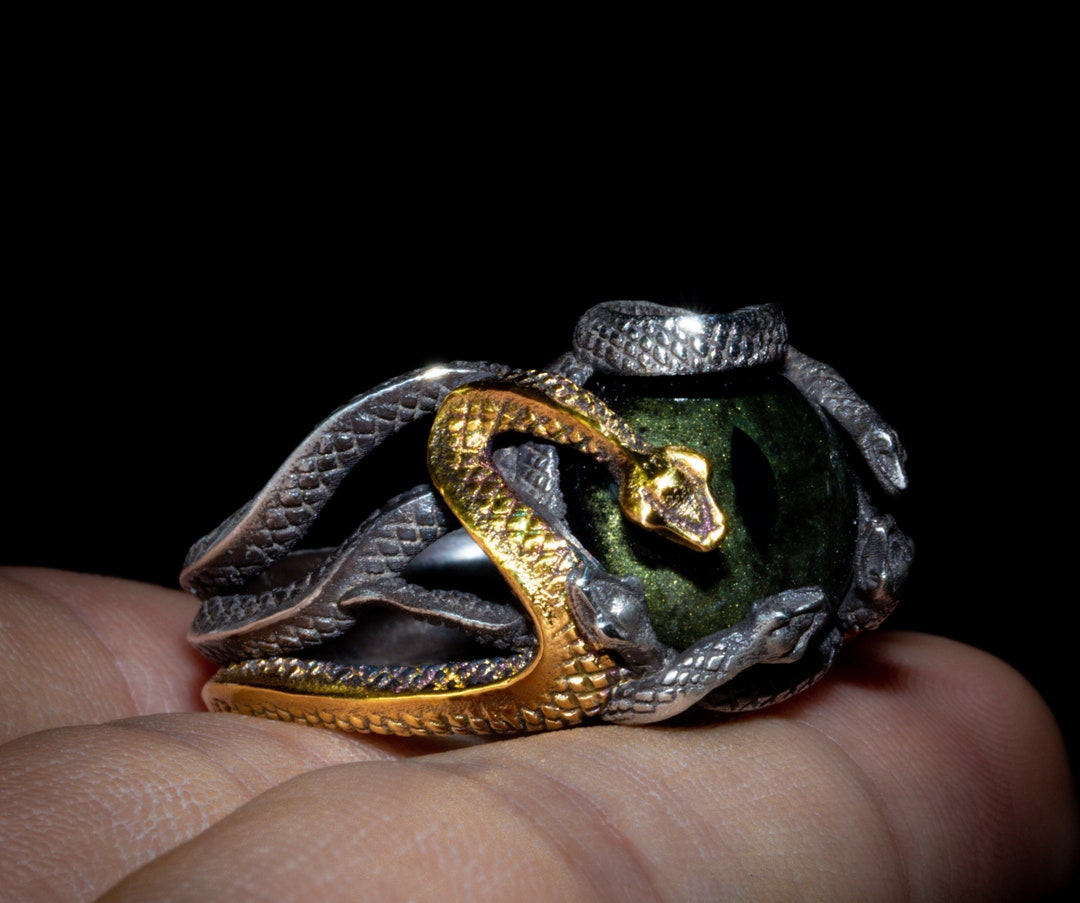 Snake Ring Eye of Sauron Ocular Prosthesis Artificial Eye Handmade ...