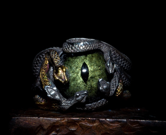 Snake Ring Eye of Sauron Ocular Prosthesis Artificial Eye | Etsy