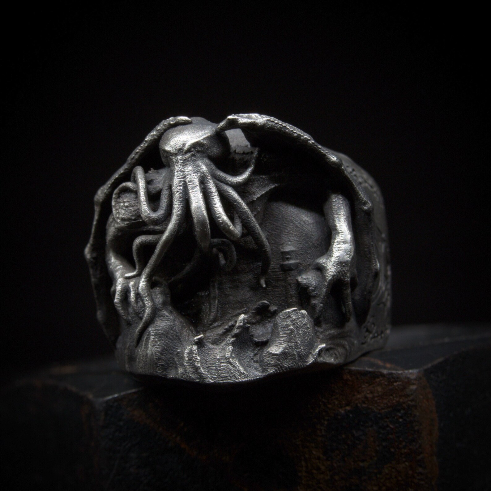 Cthulhu Mythos Massive Solid Silver Ring Gothic Artwork | Etsy